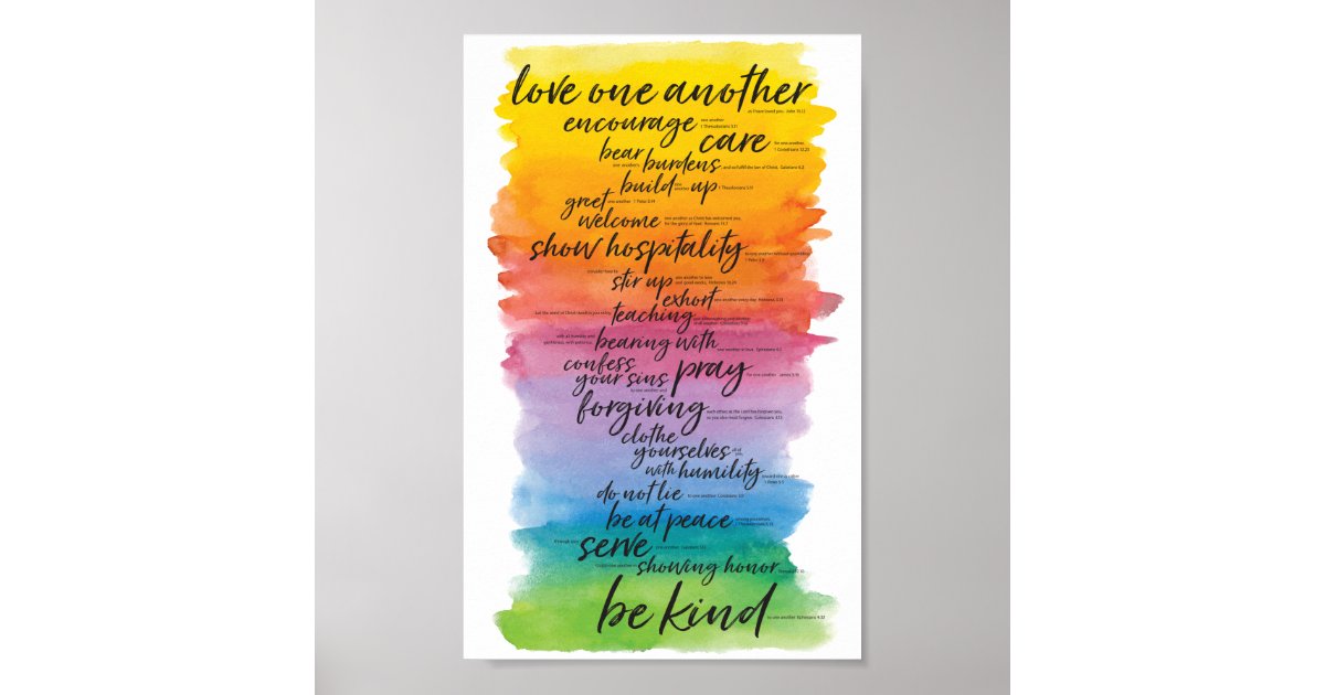 Love One Another Poster | Zazzle