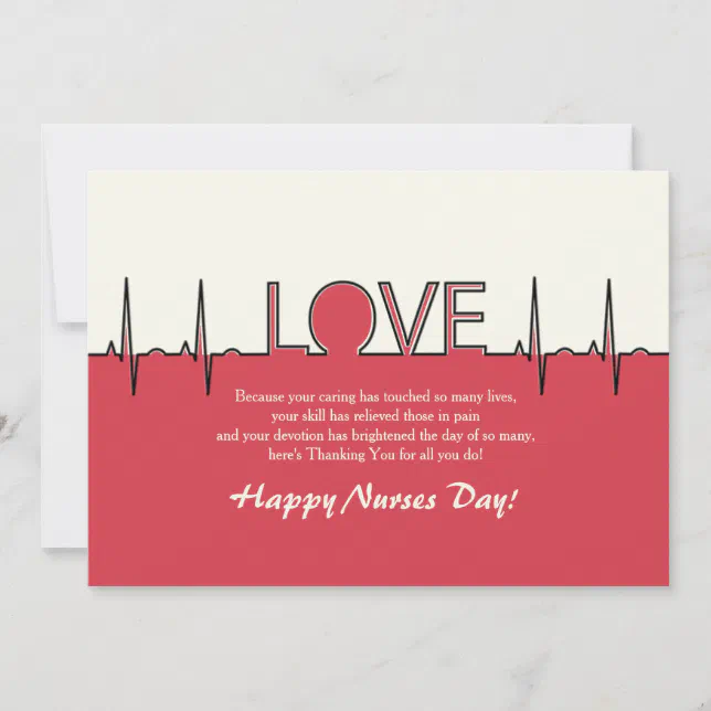 Love Our Nursing Staff Nurses Day Card | Zazzle