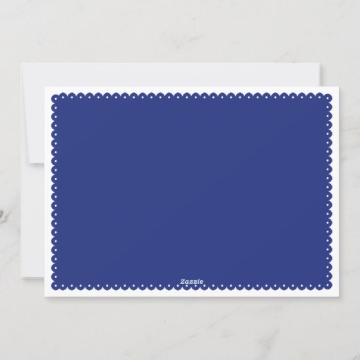 Love Peace, Joy papel picado blue Christmas Holiday Card | Zazzle