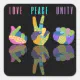 Love Peace Unity Hand Sign Square Sticker | Zazzle