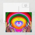 Love,Peace & Unity_ Postcard | Zazzle