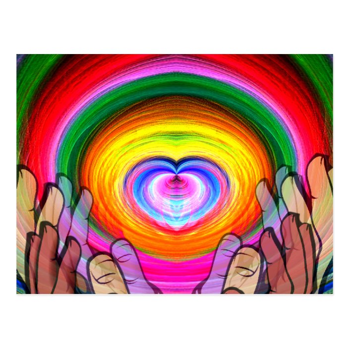 Love,Peace & Unity_ Postcard | Zazzle.com