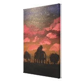 Love Portrait Anniversary Wedding Dating Gift Canvas Print | Zazzle