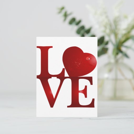 LOVE POSTCARD | Zazzle