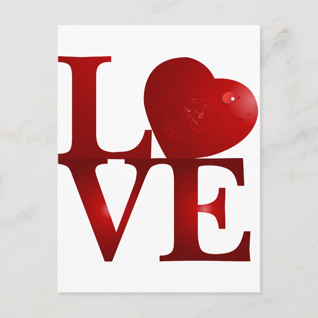 LOVE POSTCARD | Zazzle