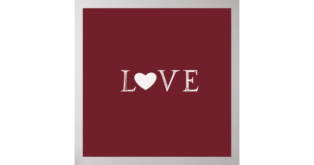 Love Poster | Zazzle