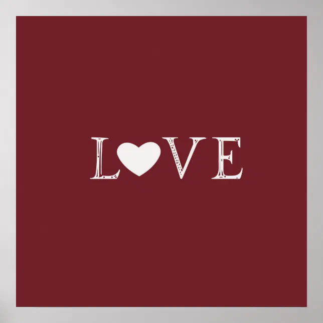 Love Poster | Zazzle