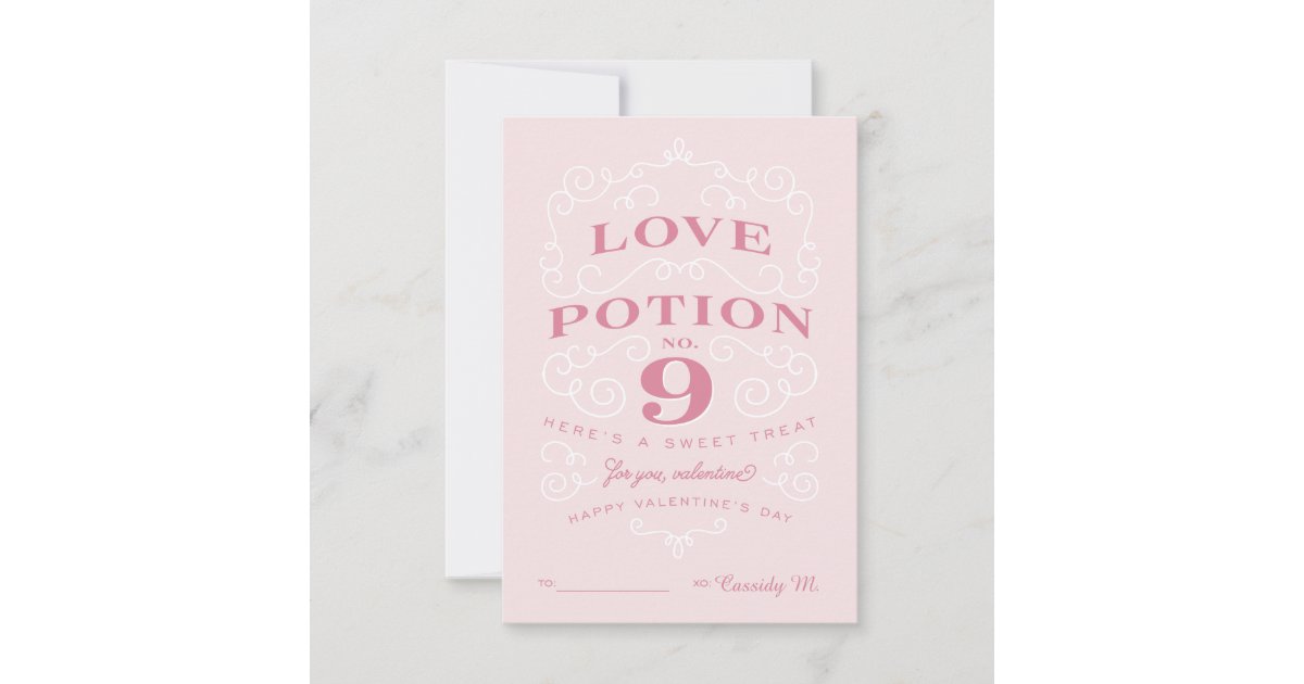 Love Potion Valentine's Day Card | Zazzle