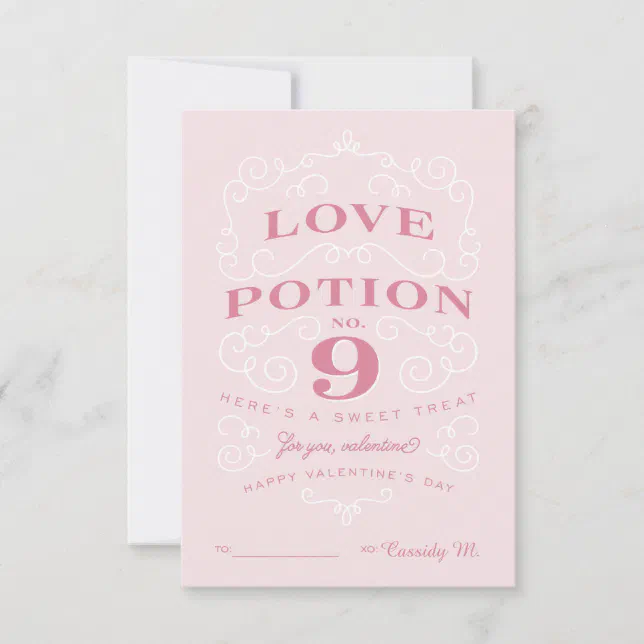 Love Potion Valentine's Day Card | Zazzle