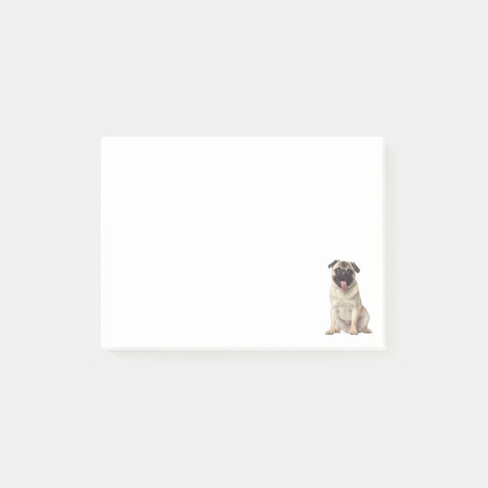 Love Pug Puppy Dog Post IT Sticky Notes | Zazzle.com