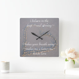 Love Quote Wall Clock | Zazzle