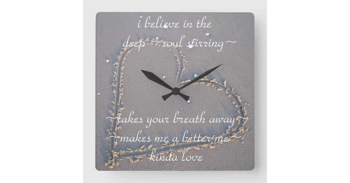Love Quote Wall Clock | Zazzle