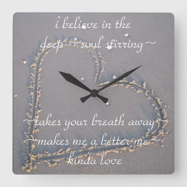 Love Quote Wall Clock | Zazzle