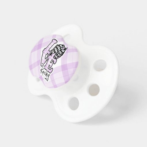 Love Racing; Checkered Flag Pacifier | Zazzle