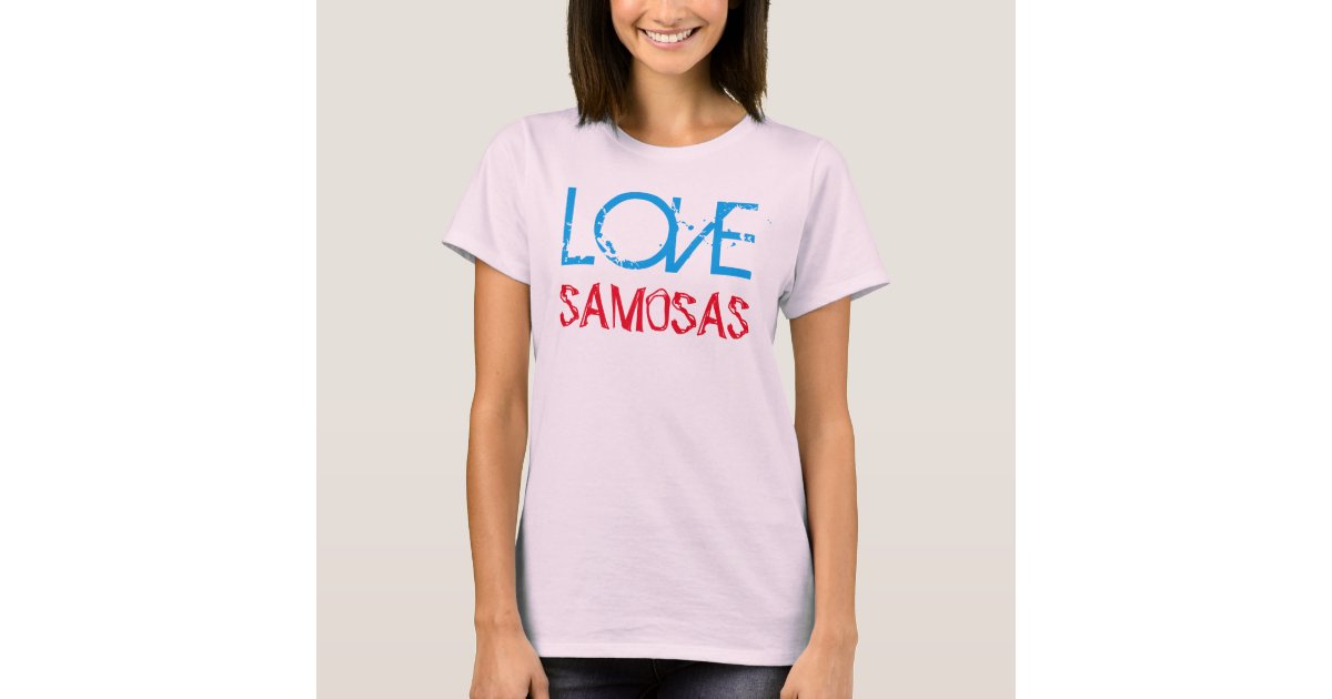 love samosas funny indian desi tshirt design | Zazzle