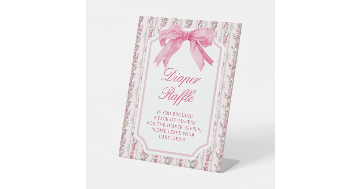 Love Shack Baby Shower Diaper Raffle Sign | Zazzle