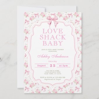 Love Shack Baby Shower Invitation | Zazzle