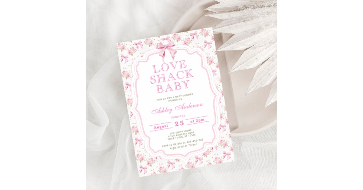 Love Shack Baby Shower Invitation | Zazzle