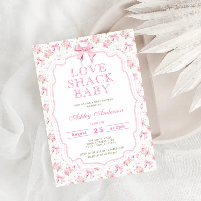 Love Shack Baby Shower Invitation | Zazzle