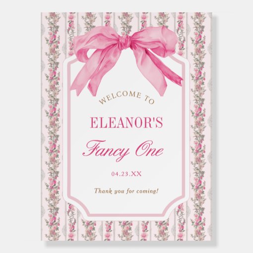 Love Shack Fancy One Birthday Welcome Sign | Zazzle