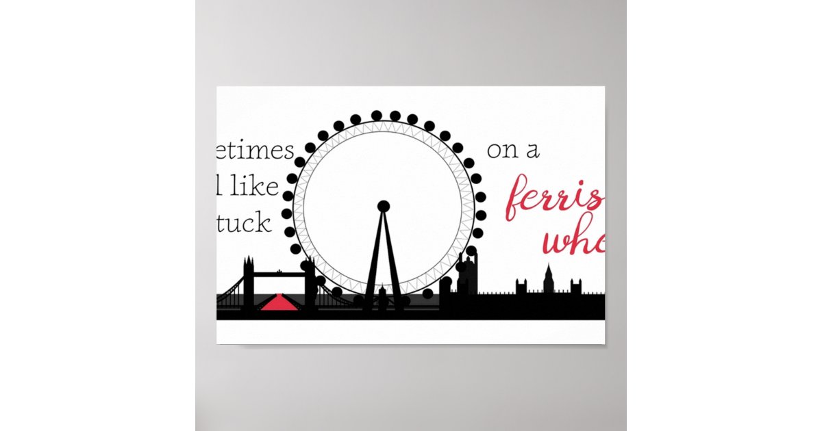 Love Simon Ferris Wheel Quote Poster | Zazzle