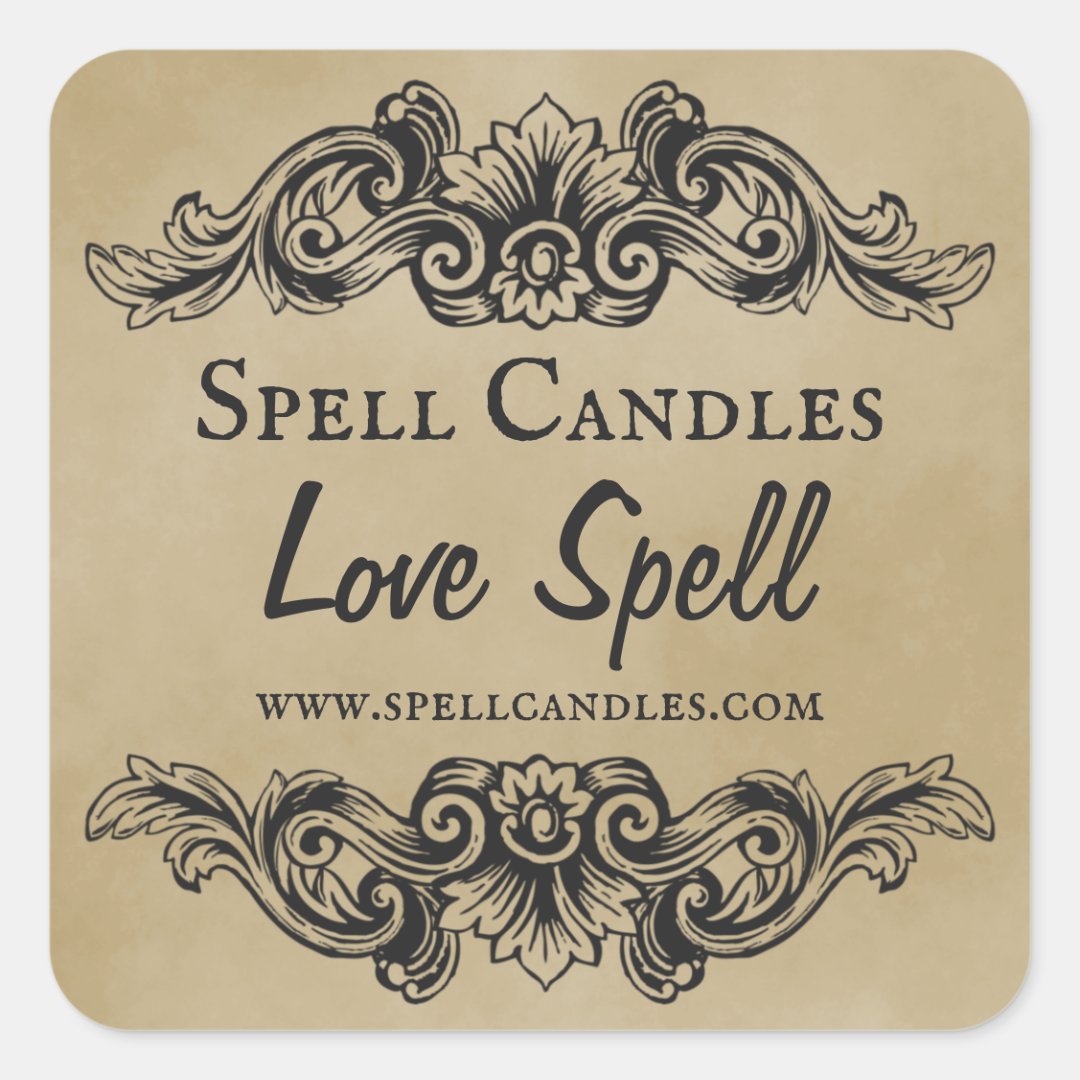 Love Spell Candle Labels | Zazzle