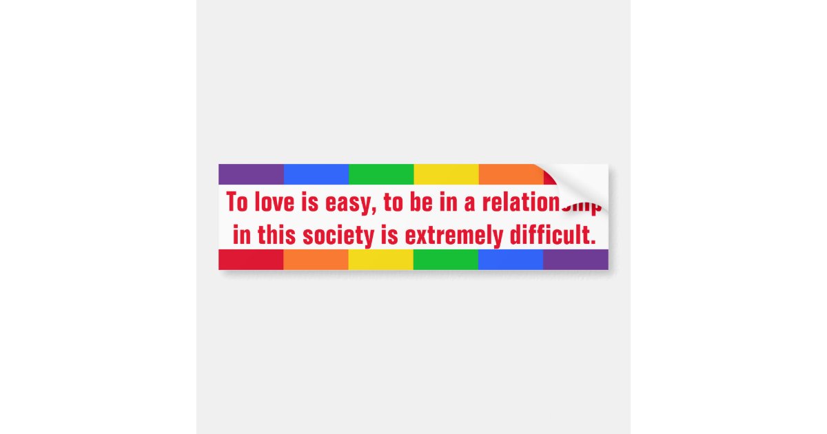 Love Statement Bumper Sticker | Zazzle
