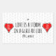 love storm poem rectangular sticker | Zazzle