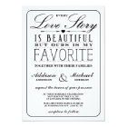 Love Story Typography | Vintage Barn Wood Wedding Invitation | Zazzle.com