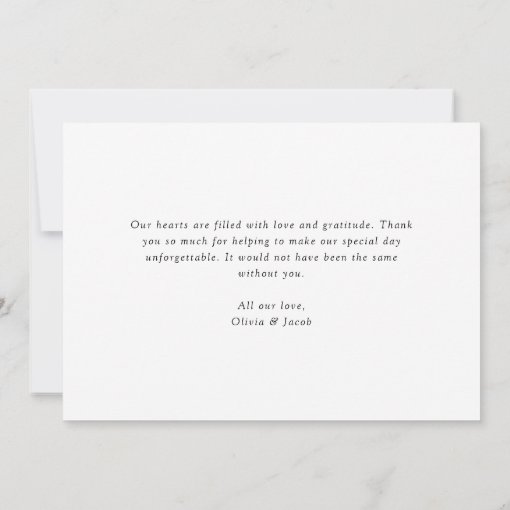 Love & Thanks Photo Wedding Thank You Card | Zazzle