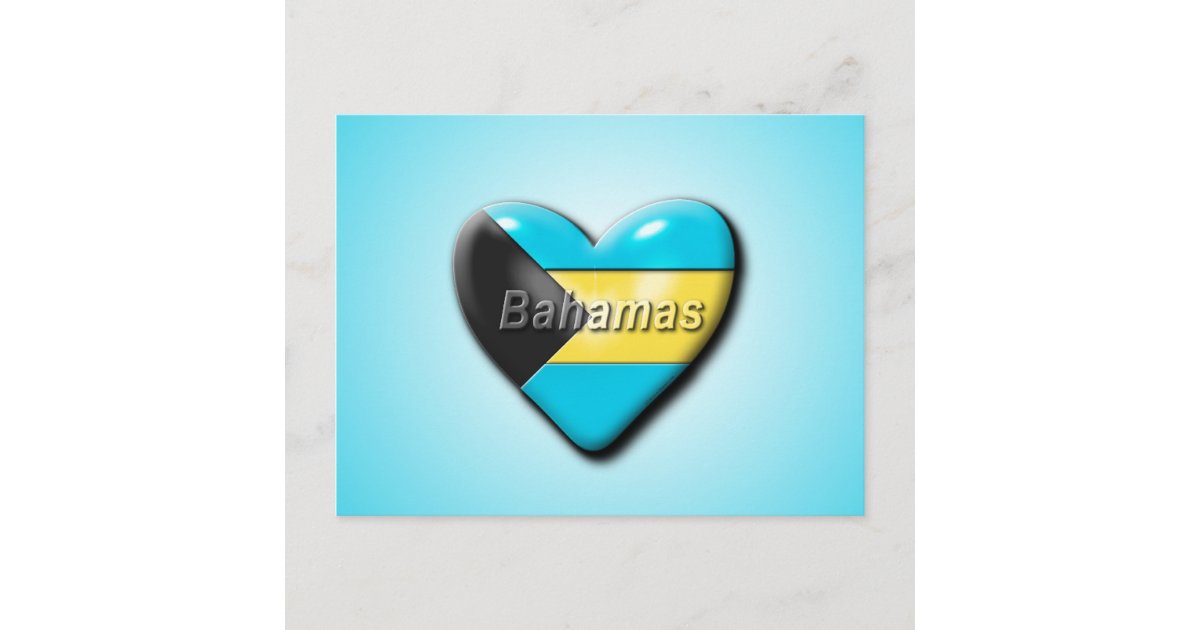 Love The Bahmas Postcard | Zazzle
