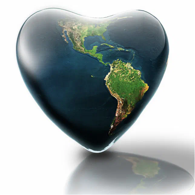 Love The Earth Photo Sculpture | Zazzle