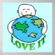 Love the Earth Poster | Zazzle