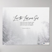 Love The Lord Your God (Deuteronomy 6:5) Poster | Zazzle