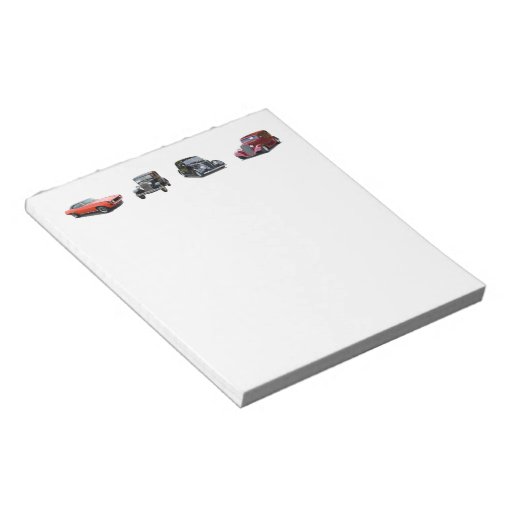 love those old classic cars notepad | Zazzle