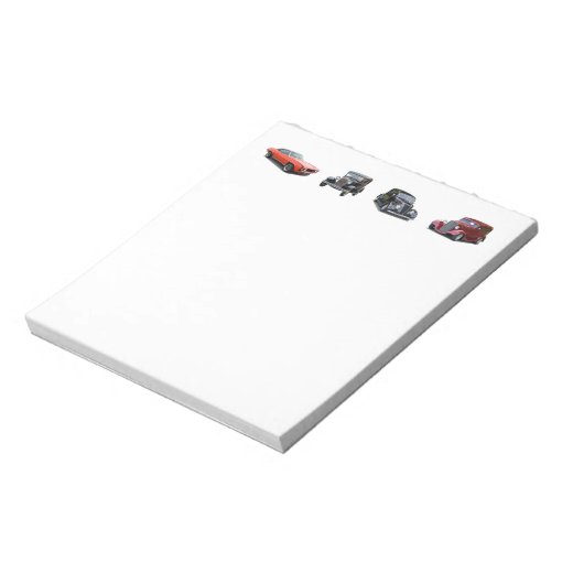 love those old classic cars notepad | Zazzle