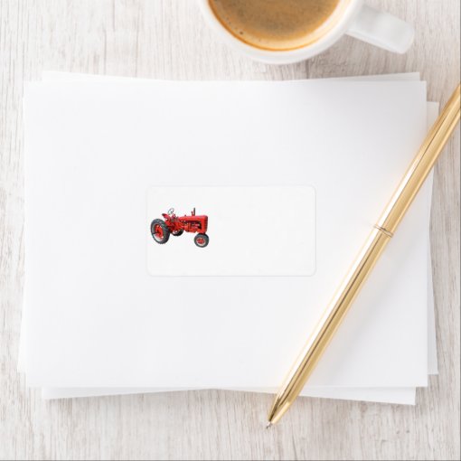love those old tractors label | Zazzle