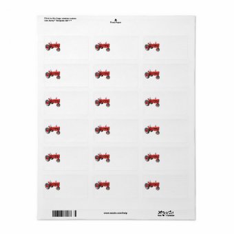 love those old tractors label | Zazzle
