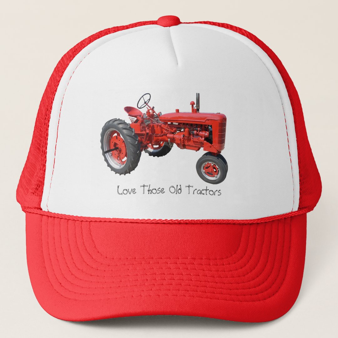 Love Those Old Tractors Trucker Hat | Zazzle