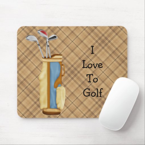 Love to Golf Mouse Pad | Zazzle
