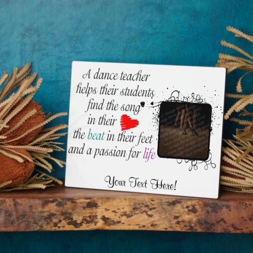 Love to Teach Dance Plaque | Zazzle