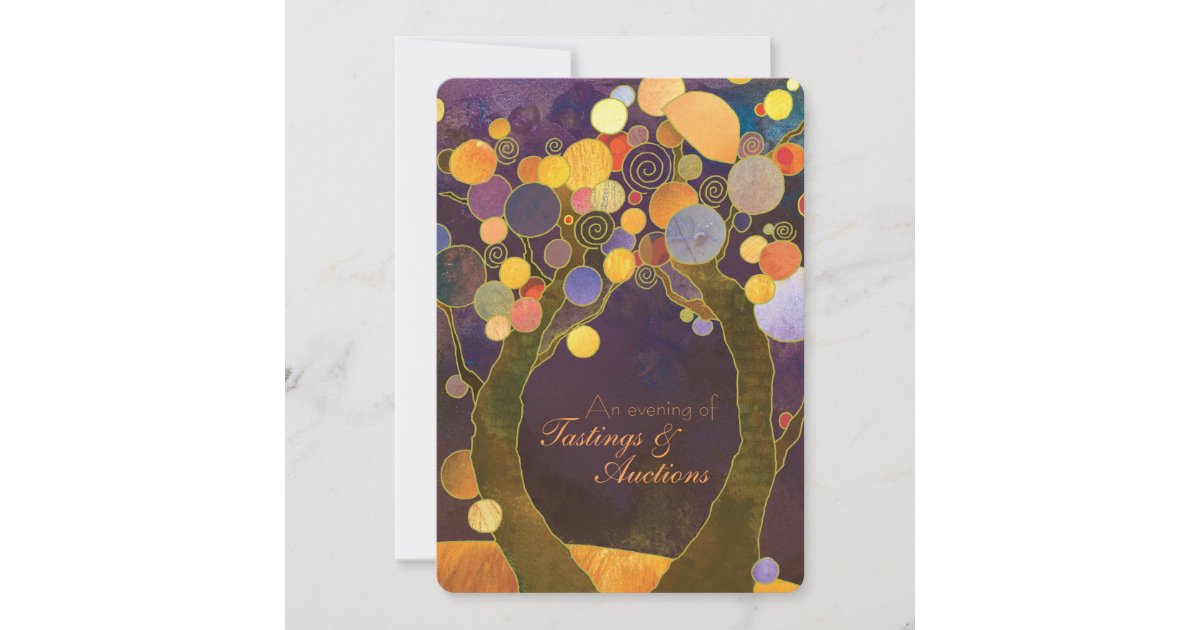 Love Trees Charity Fundraising Auction Dinner Invitation | Zazzle