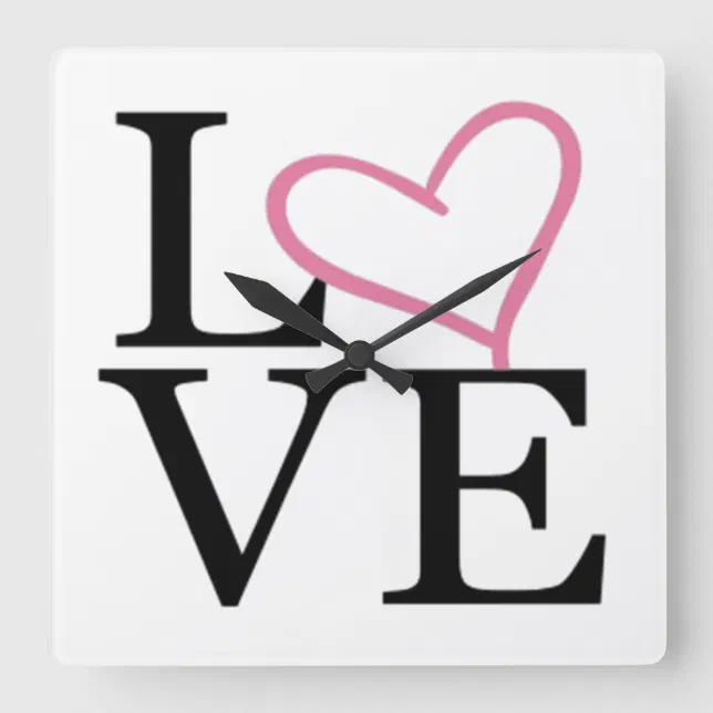Love Wall Clock | Zazzle