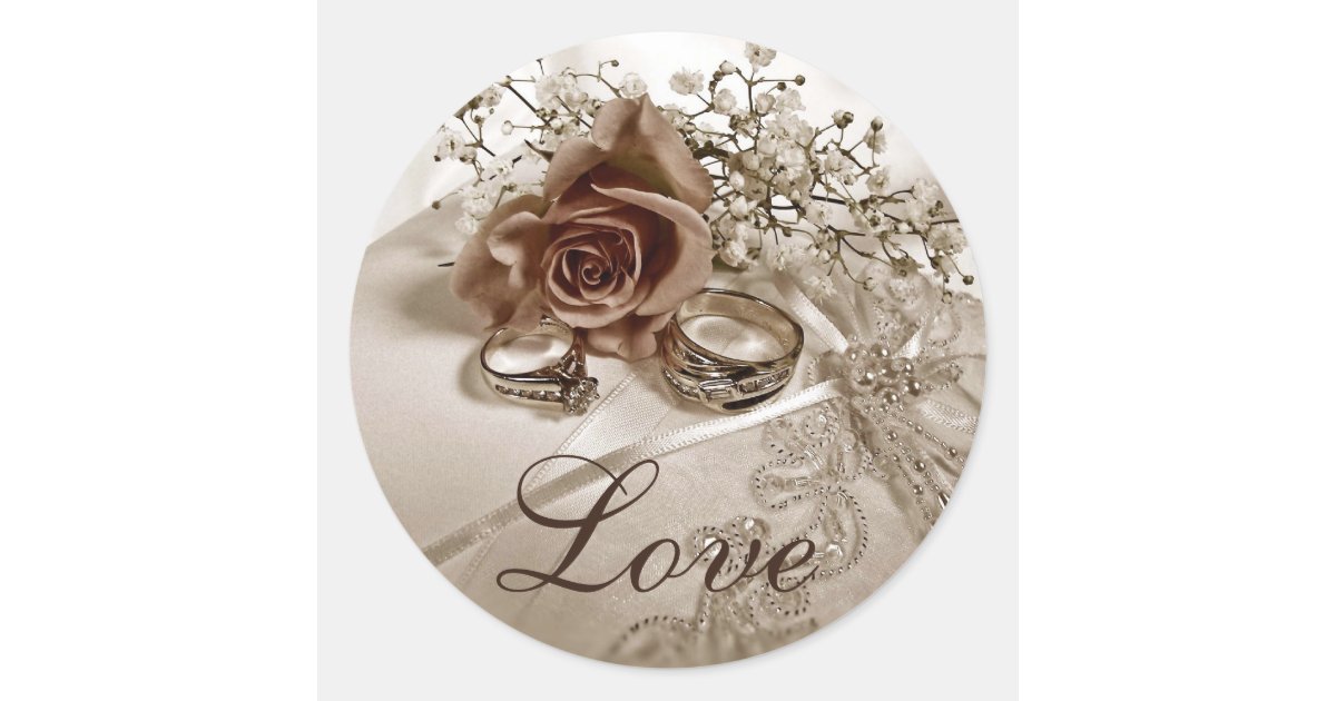 Love Wedding Stickers | Zazzle