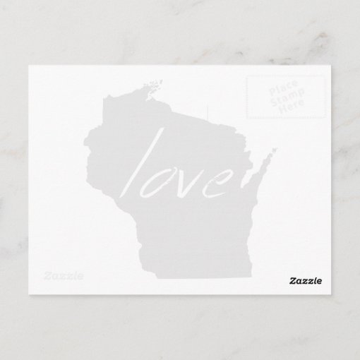 Love Wisconsin Map Shaped Antique Black Chalkboard Postcard | Zazzle