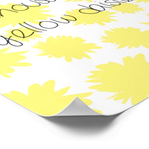 Love You a Thousand Yellow Daisies Poster | Zazzle