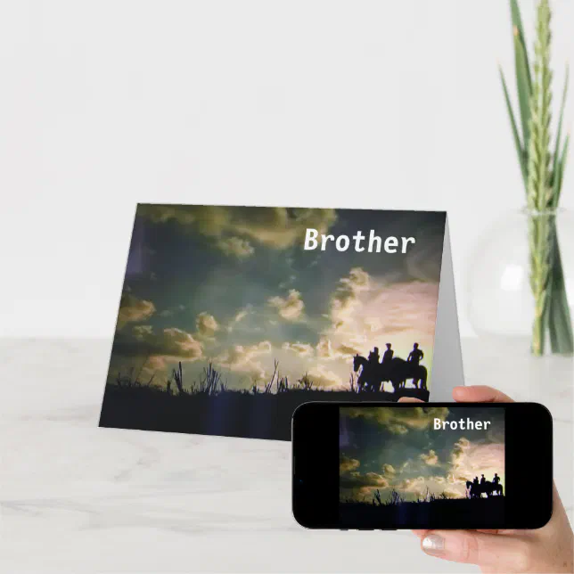 LOVE YOU AND HAPPY BIRTHDAY ***BROTHER*** CARD | Zazzle