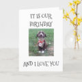 LOVE YOU AND HAPPY "MUTUAL BIRTHDAY" CARD | Zazzle