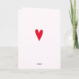 Love you dad! | Red Heart Father's Birthday Card | Zazzle