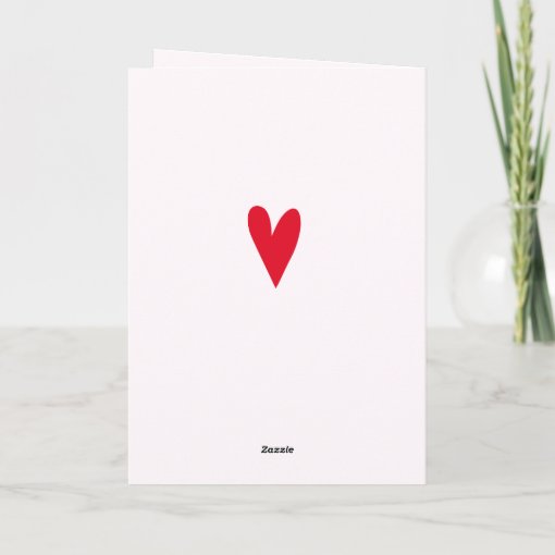 Love you dad! | Red Heart Father's Birthday Card | Zazzle